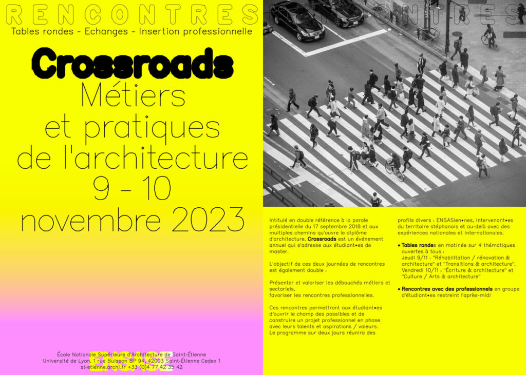 Crossroads – Rencontres – ENSASE